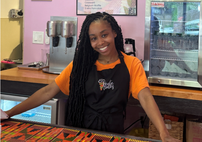 Imani Celebrates Community Spirit Through Kente Cones Ice Cream Shop ...